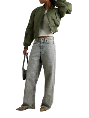 Acne Studios 1981 Denim-jacquard Low-rise Wide-leg Jeans