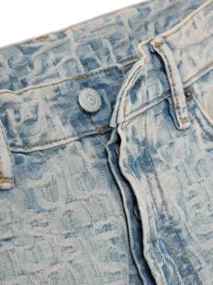 Acne Studios 1981 Denim-jacquard Low-rise Wide-leg Jeans