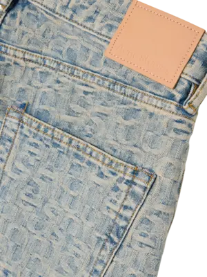 Acne Studios 1981 Denim-jacquard Low-rise Wide-leg Jeans