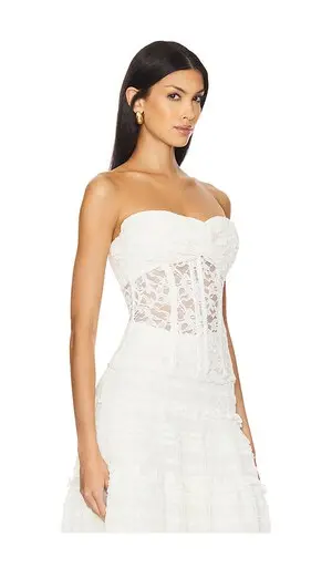 Rokh Twisted Knot Laced Corset
