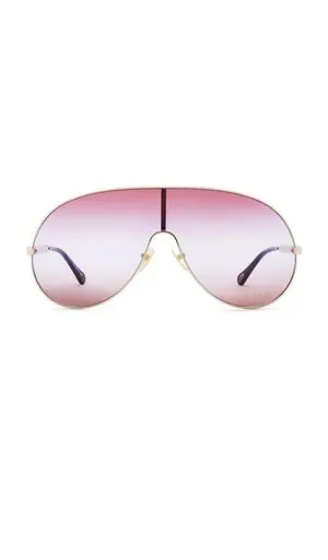 Chloé Aly Sunglasses - Gold & Red