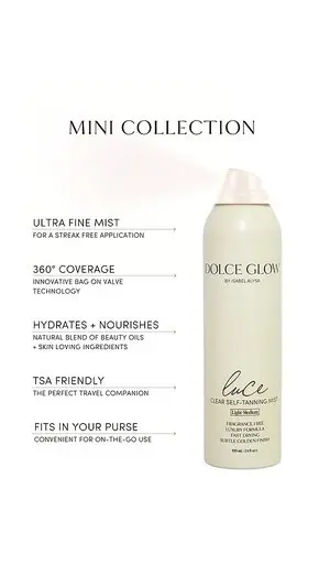 DOLCE GLOW BY ISABEL ALYSA Travel Luce Self-tanning Mist