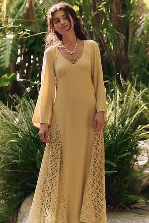 Free People Free-est Hazel Maxi Dress Dried Moss
