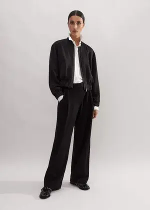 ME+EM Elasticated Waist Relaxed Tapered Trousers