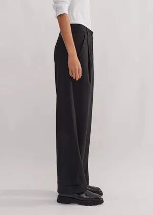 ME+EM Elasticated Waist Relaxed Tapered Trousers