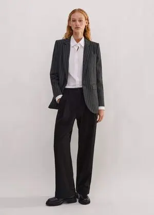 ME+EM Elasticated Waist Relaxed Tapered Trousers
