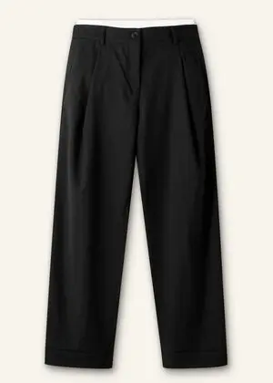 ME+EM Elasticated Waist Relaxed Tapered Trousers