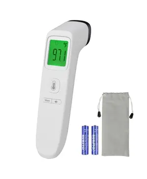 YESCOM Digital Infrared Thermometer No Contact Measuring Object Body Memory Function - White