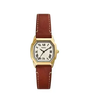 Fossil Harlow Leather Strap Watch - Brown