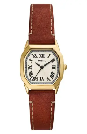 Fossil Harlow Leather Strap Watch
