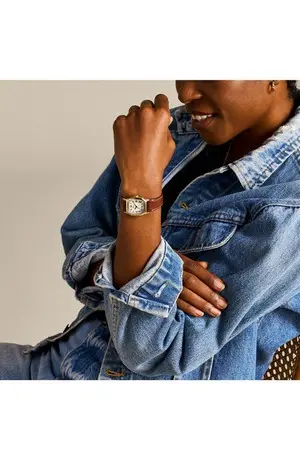 Fossil Harlow Leather Strap Watch
