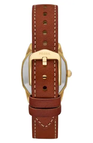 Fossil Harlow Leather Strap Watch