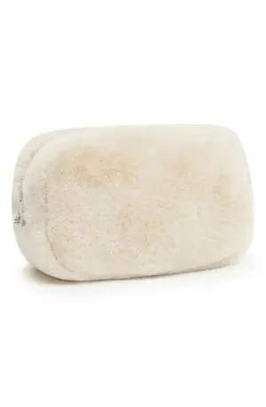 Apparis Noor Faux Fur Pouch - Latte