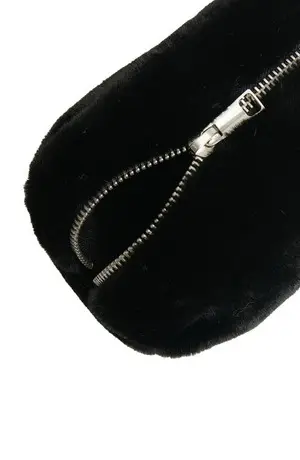 Apparis Noor Faux Fur Pouch - Noir