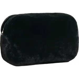 Apparis Apparis Jumbo Noor Faux Fur Pouch Noir