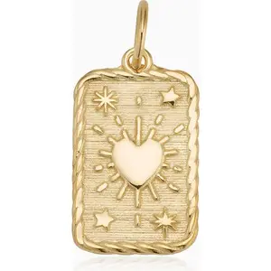 ORADINA 14k It's Love Pendant Charm - Yellow Gold