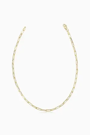 ORADINA 14k Venice Link Petite Anklet - Yellow Gold