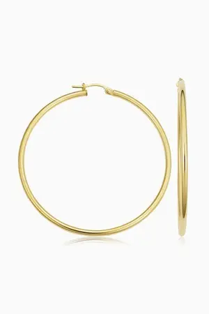 ORADINA 14k Hoop Earrings - Yellow Gold