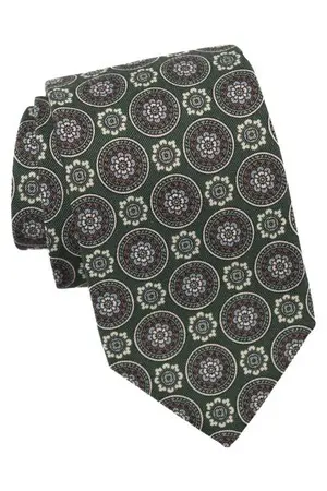ELIZABETTA Elizabetta La Vigna Printed Neck Tie Green