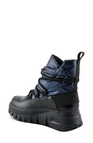 SPRING STEP SHOES Snowstorm Lace-up Boots - Navy Multi