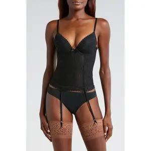 ETAM Panama Underwire Basque - Black