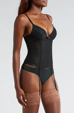 ETAM Panama Underwire Basque - Black