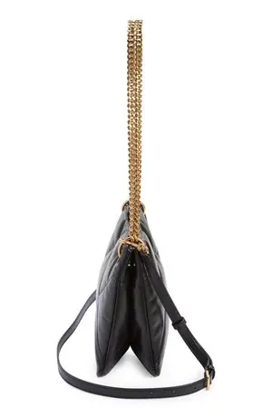 Tory Burch Kira Diamond Quilted Leather Shoulder Bag - Black