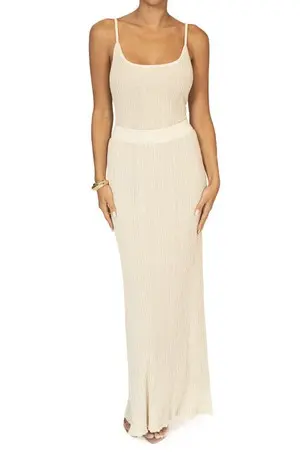 JLUXLABEL Serena Metallic Rib Knit Set