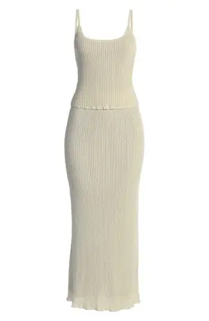 JLUXLABEL Serena Metallic Rib Knit Set