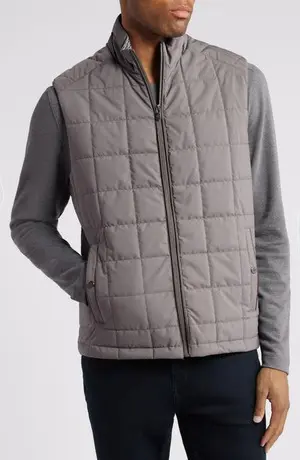 Johnston & Murphy Quilted Vest - Gray