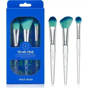 SPECTRUM Brush Club The Face 3-piece Makeup Brush Set - Blue