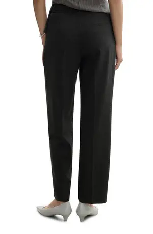Mango Pleated Ankle Trousers
