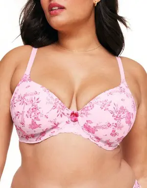 ADORE ME Nare Contour Full Coverage Bra Floral Pink