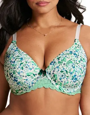 ADORE ME Nare Contour Full Coverage Bra Floral White