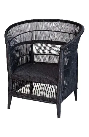 MBARE Malawi Cane Chair - Black