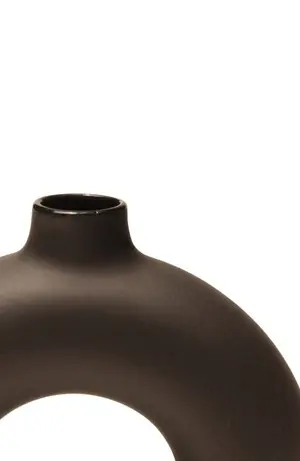 OSMOS STUDIO Half Polo Vase - Off Black
