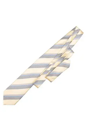 ELIZABETTA Corso Extra Long Striped Jacquard Neck Tie