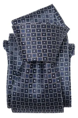 ELIZABETTA Ravenna Jacquard Neck Tie - Blue