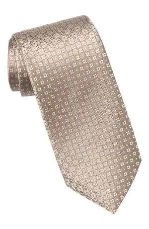 ELIZABETTA Elizabetta Ravenna Jacquard Neck Tie Sand