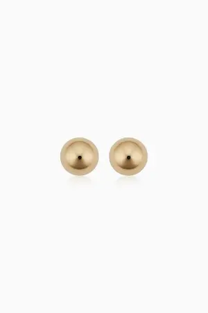ORADINA 14k Ball Stud Earrings - Yellow Gold