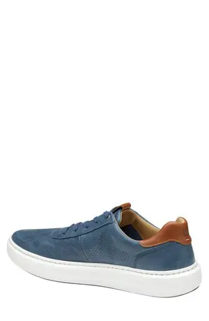 Johnston & Murphy Anders Perforated Sneakers - Navy Full Grain