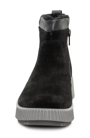 ARA Dahlia Waterproof Faux Fur Lined Sneaker - Black