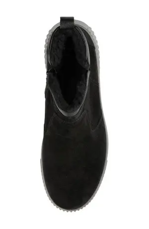 ARA Dahlia Waterproof Faux Fur Lined Sneaker - Black