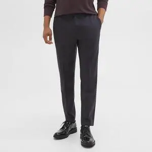Theory Larin Stretch Flannel Drawstring Pant - Dark Navy