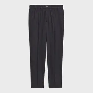 Theory Larin Stretch Flannel Drawstring Pant - Dark Navy