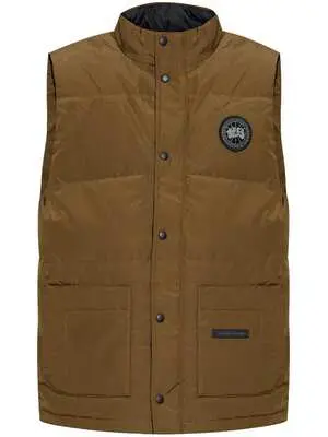 Canada Goose Logo-patch Gilet - Green