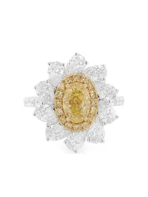 HYT JEWELRY 18kt White Gold Diamond Ring - Silver