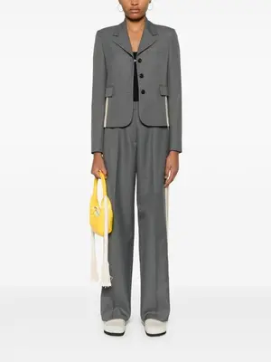 Palm Angels Crochet-knit Panel Trousers