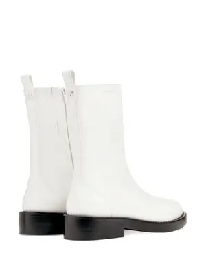 COURREGES Rider Leather Boots - White