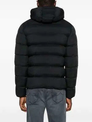Herno Logo Plaque Padded Jacket - Black